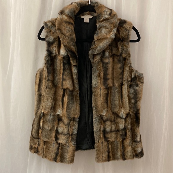 Laura Ashley | Jackets & Coats | Nwot Laura Ashley Faux Fur Brown Soft ...